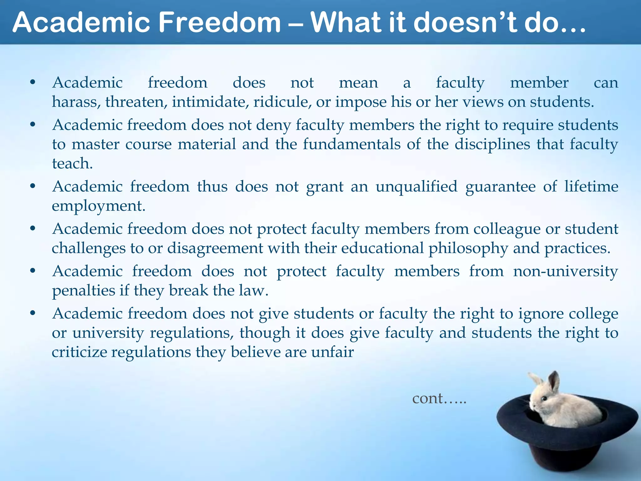 Academic Freedom | PPSX