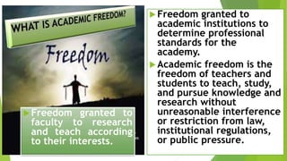 Academic freedom philo | PPTX