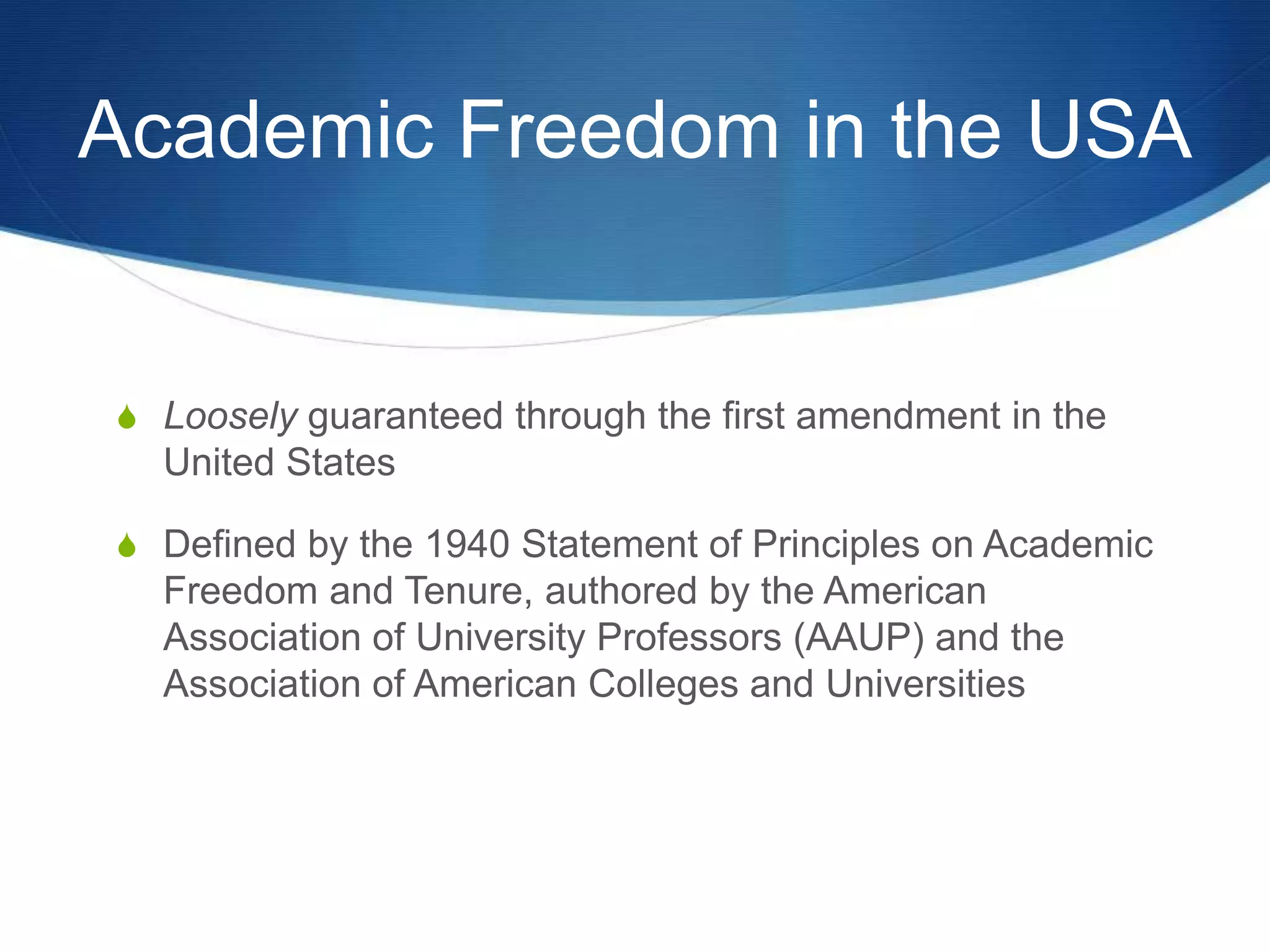 Academic freedom ppt | PPTX