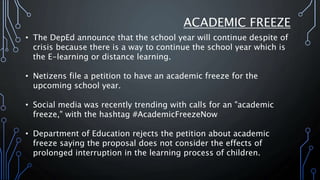 Academic freeze | PPTX