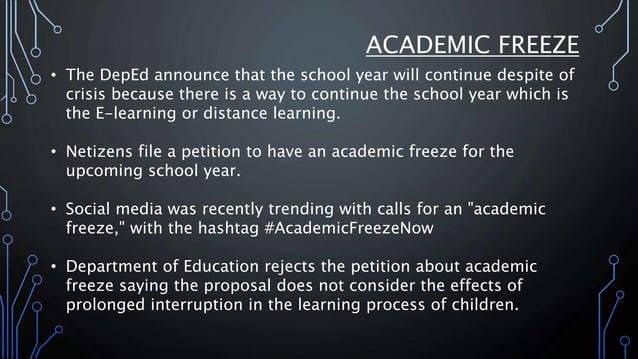 Academic freeze | PPTX | College Planning | College Education