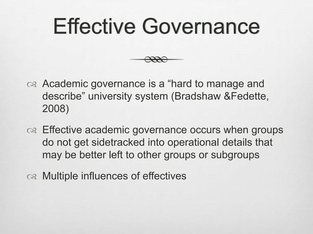 Academic governance | PPTX