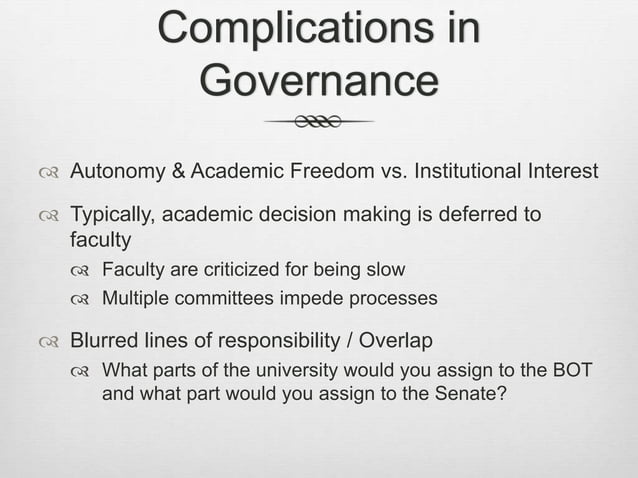 Academic governance | PPTX