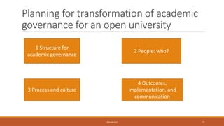 Academic governance for an Open University | PPT