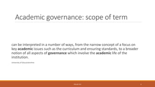 Academic governance for an Open University | PPT