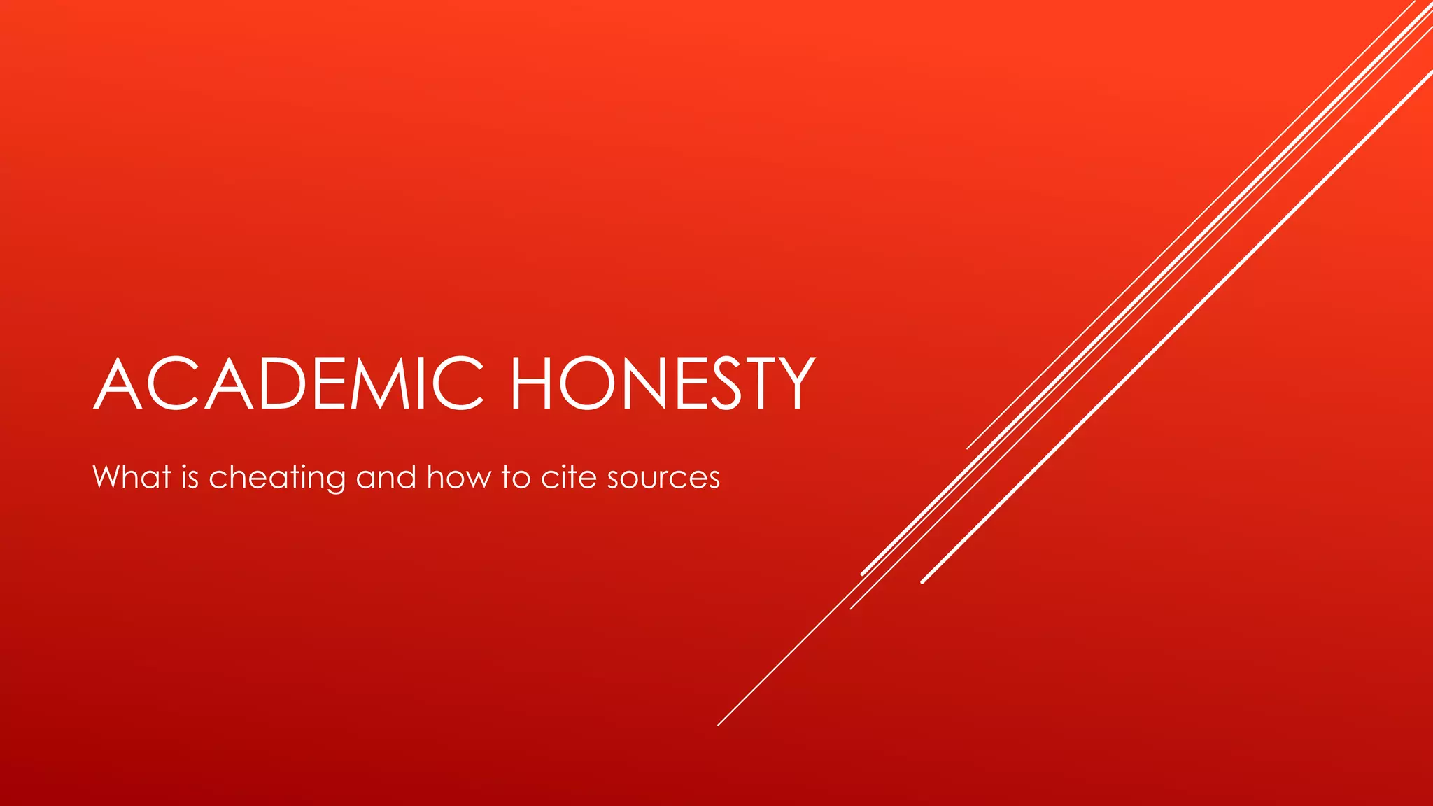 Academic honesty | PPT