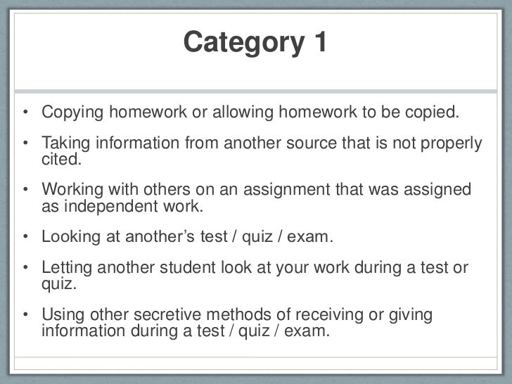 Academic honesty 2011