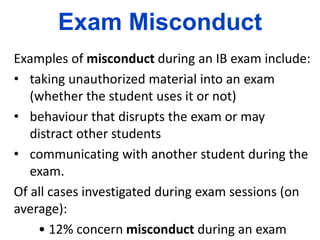 Academic honesty in ib | PPTX