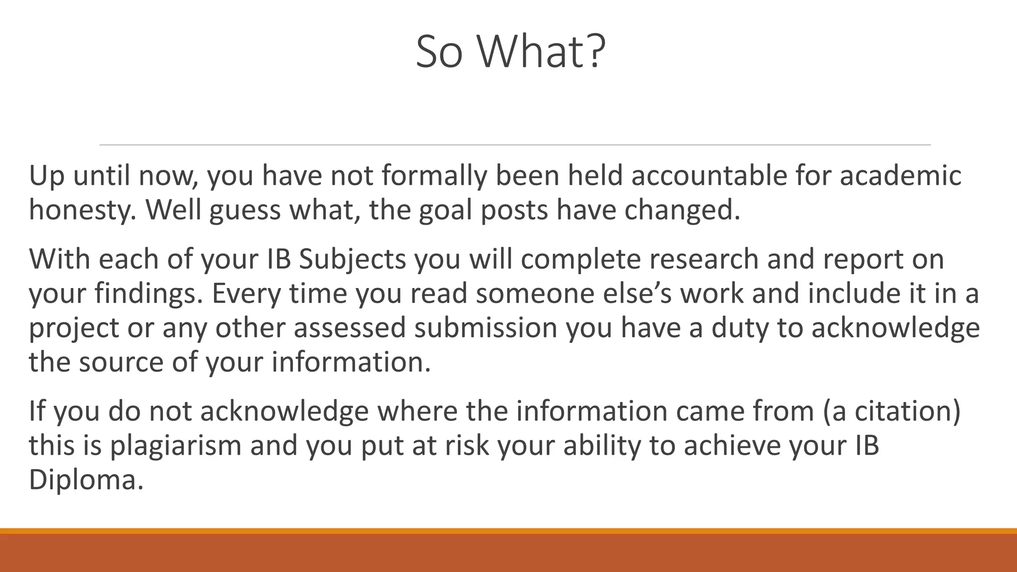 Academic honesty in the ib diploma | PPTX