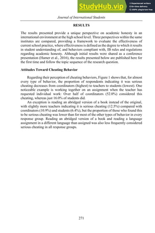 Academic Honesty In The International Baccalaureate Diploma Programme | PDF