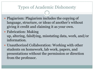 Academic integrity | PPT