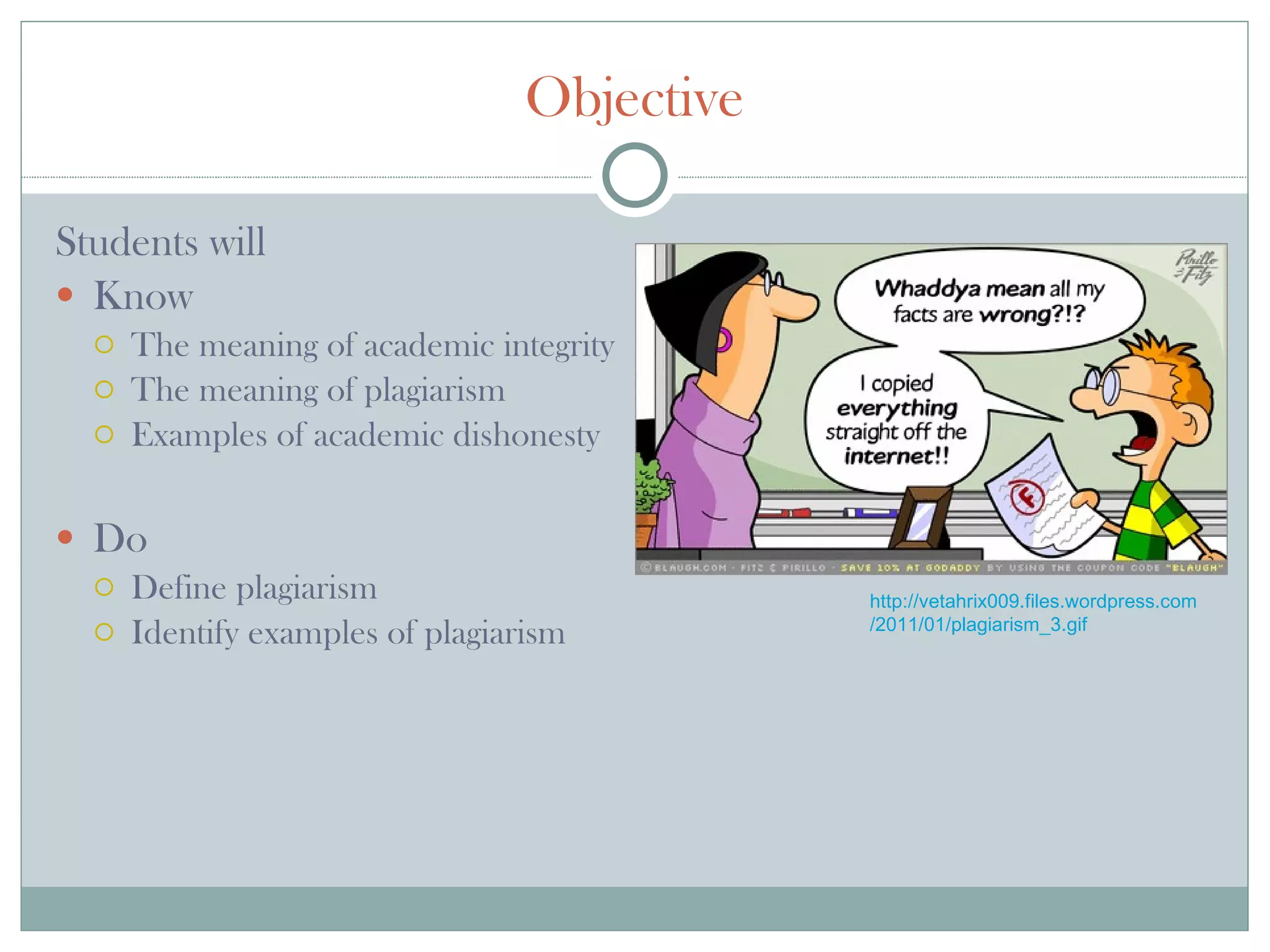 Plagiarism 7th Grade | PPT