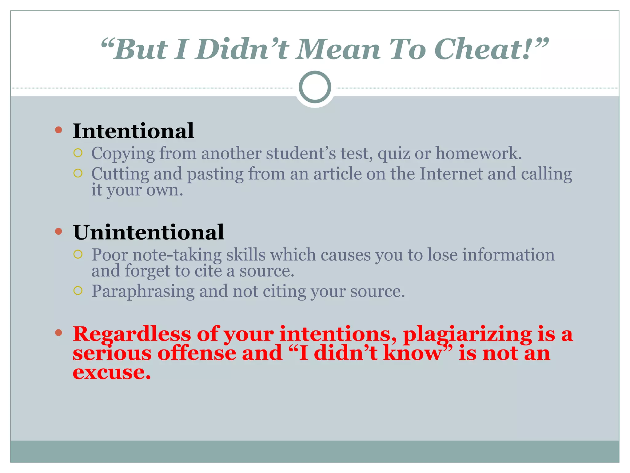 Plagiarism 7th Grade | PPT