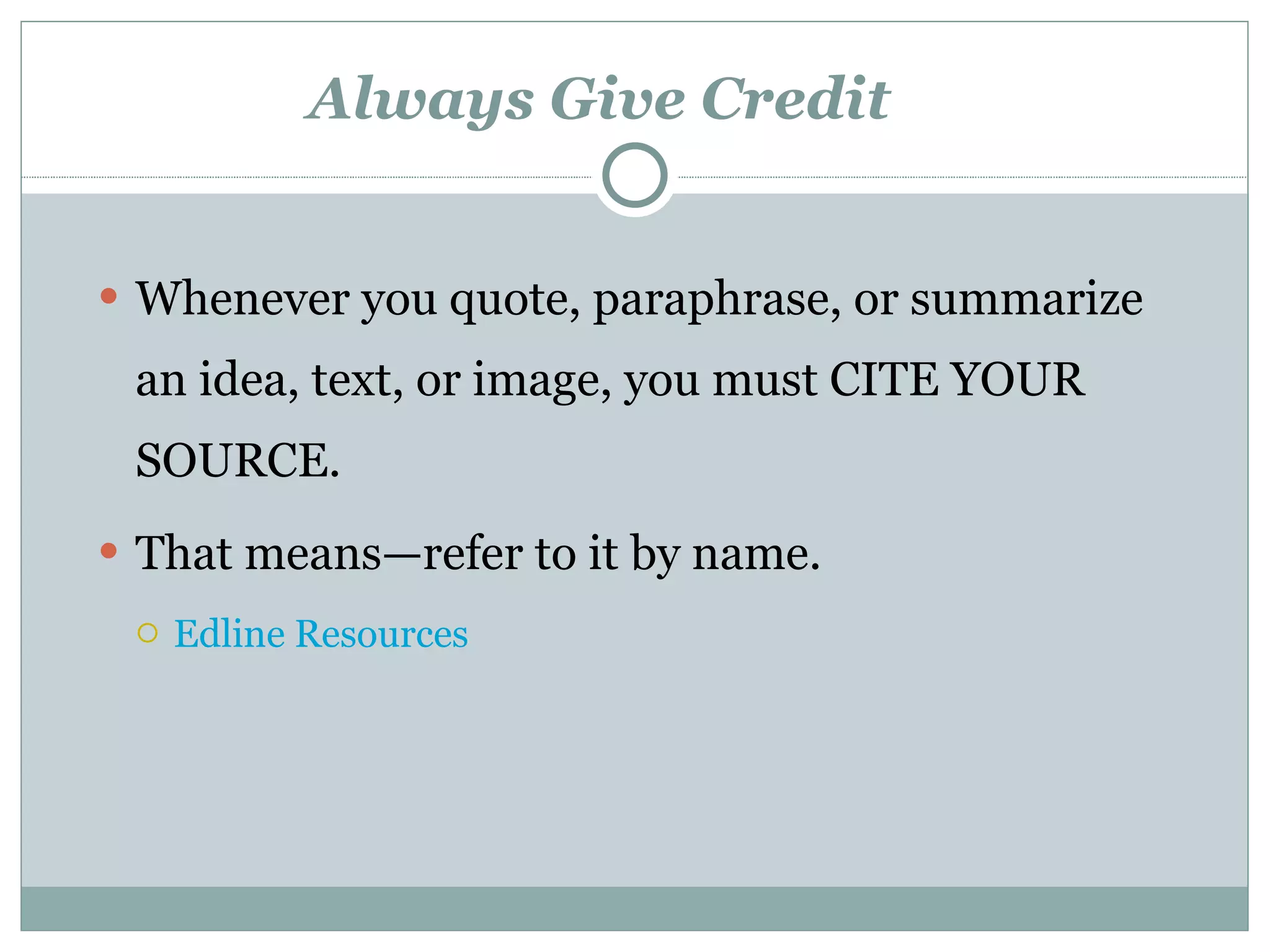 Plagiarism 7th Grade | PPT