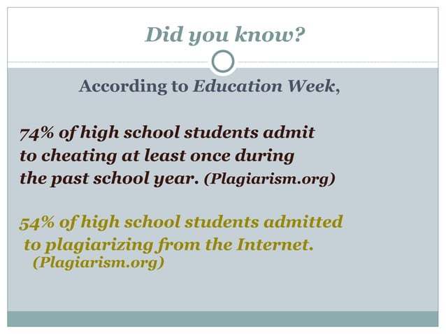 Plagiarism 7th Grade | PPT