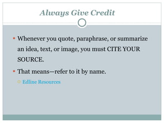 Plagiarism 7th Grade | PPT