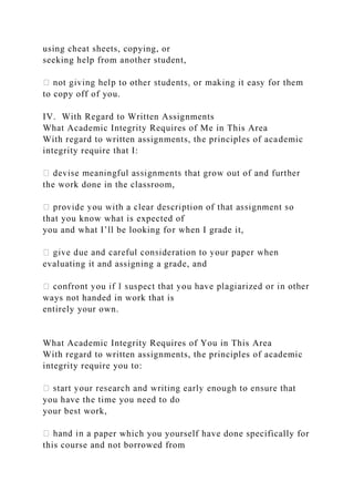 Academic Integrity A Letter to My Students[1] Bill T.docx