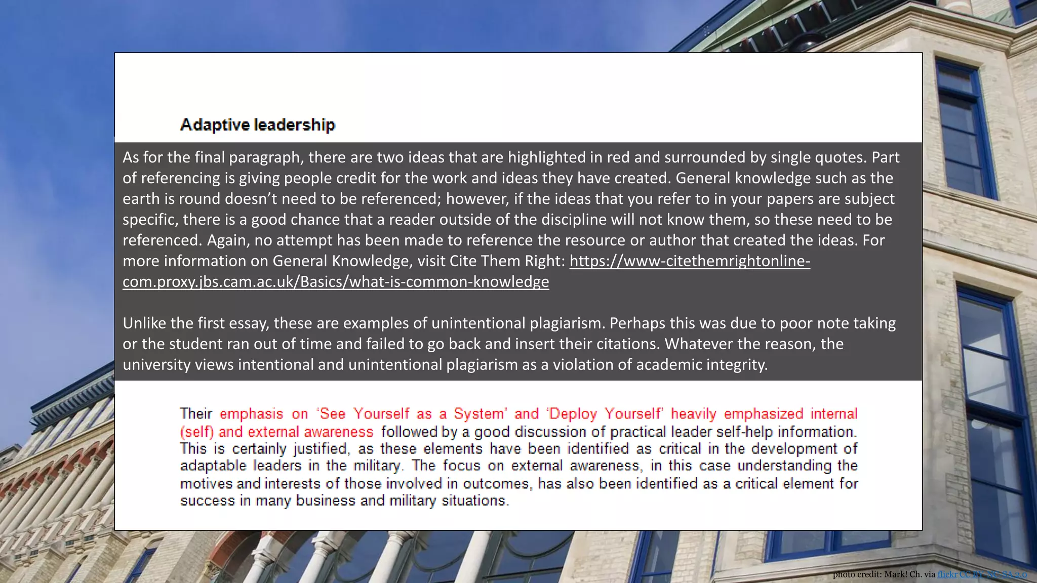Academic integrity and referencing 2019 (with notes) | PDF