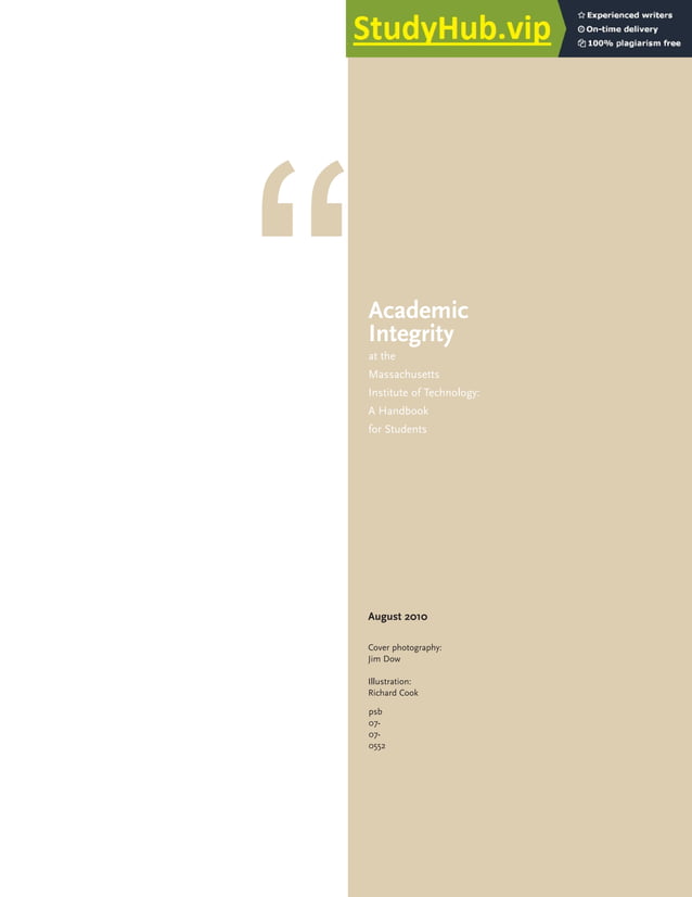 Academic Integrity Handbook.Pdf