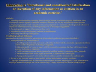 Academic integrity in the american university | PPTX