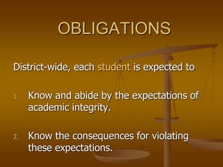 Academic integrity policy | PPTX