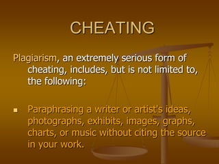 Academic integrity policy | PPT