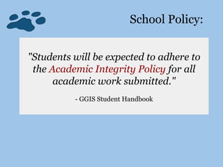 GGIS Academic Integrity Policy | PDF