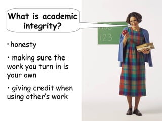 Academic integrity presentation | PPT