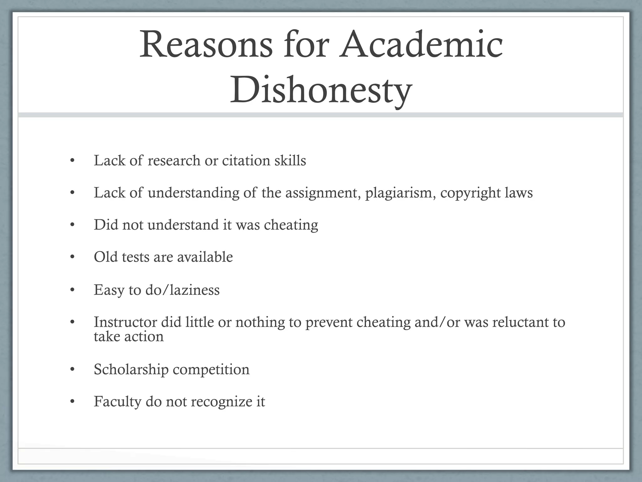 Academic integrity presentation | PDF