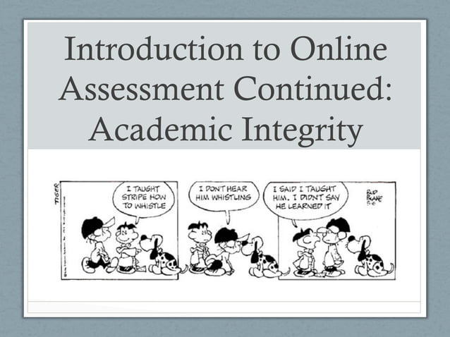 Academic integrity presentation | PDF | Educational Assessment | Education