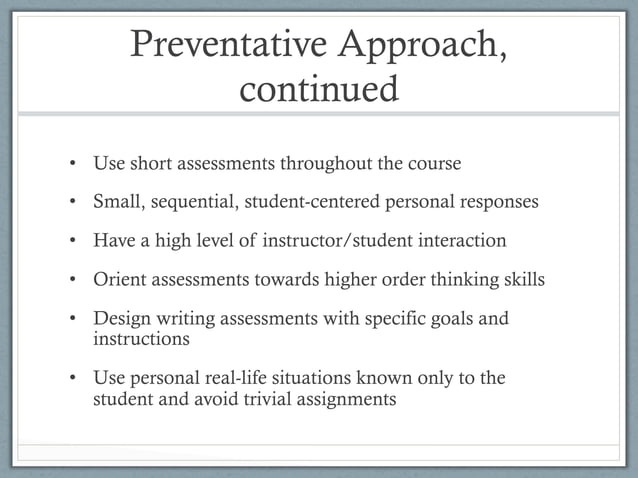 Academic integrity presentation | PDF | Educational Assessment | Education