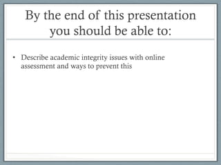 Academic integrity presentation | PDF