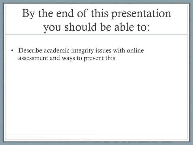 Academic integrity presentation | PDF | Educational Assessment | Education