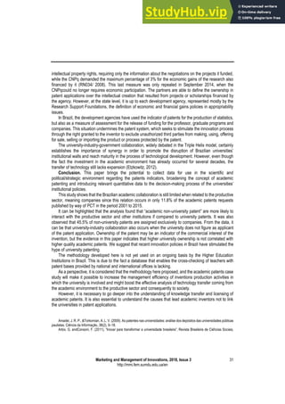 Academic Inventors And Patent Rights Structure Of Collaboration In Academic Patents And ...