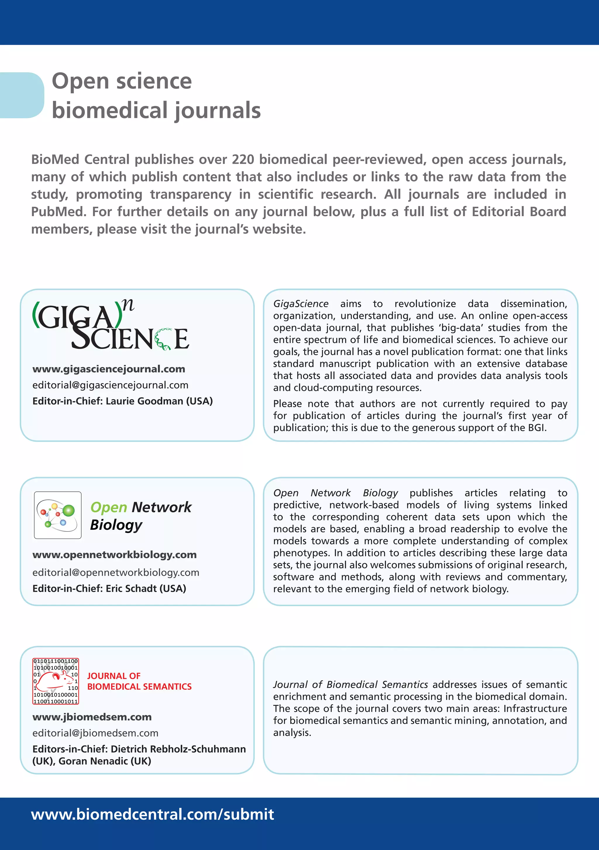 Open Source Academic Medical Journals | PDF