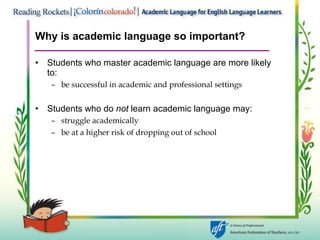 Academic language for Secondary | PPT