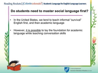 Academic language for Secondary | PPT