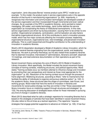 Academic Libraries And Innovation A Literature Review | PDF | Publishing Industry | Industries