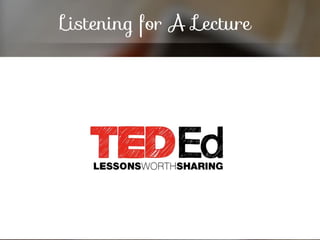 Academic listening strategies | PDF