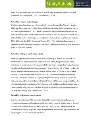 Academic Literacies A Critical Lens On Writing And Reading In The ...