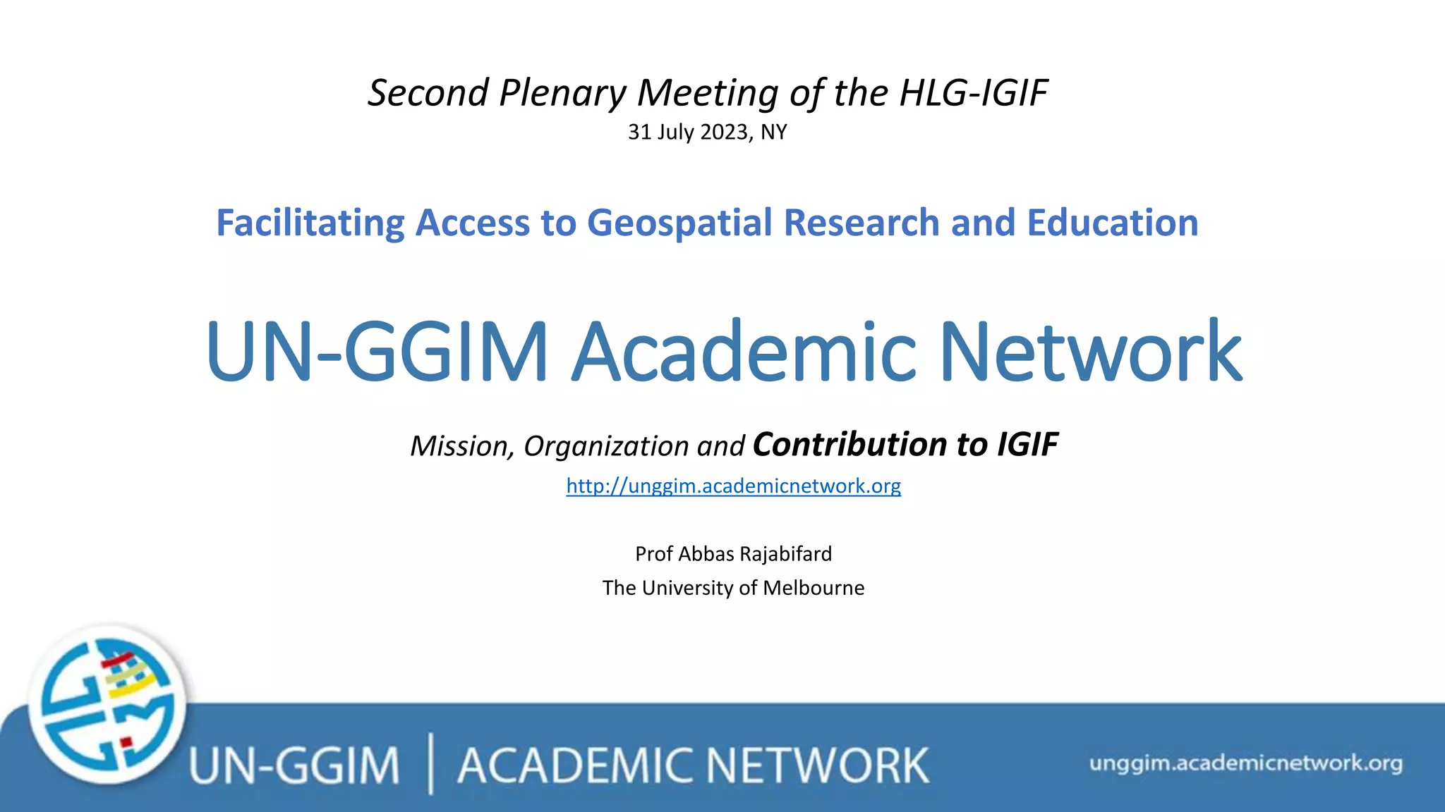 Academic Network Strategy on implementing UN IGIF | PPTX | Geography ...