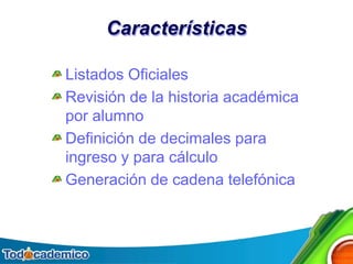 Sistema Calificaciones (notas escuela y colegio) | PPTX