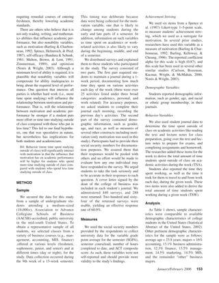 Academic performance of college students | PDF