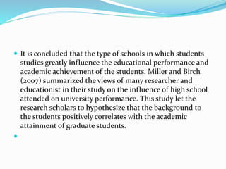 Academic performence and factors affecting it full 1 | PPTX