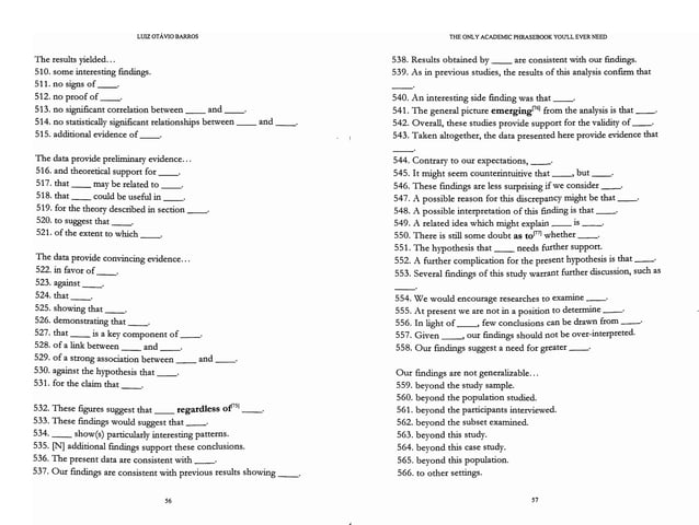 Academic phrase book | PDF