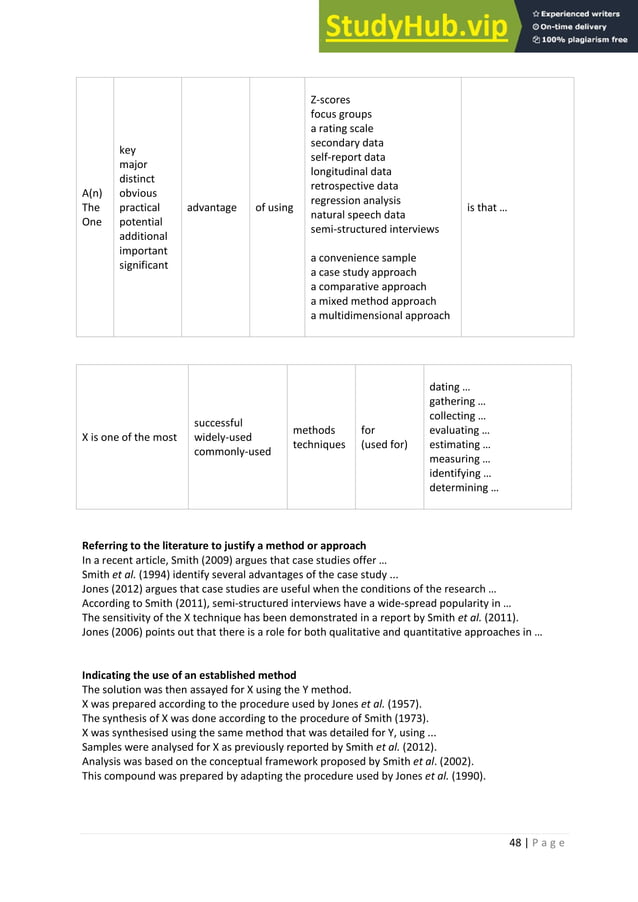 Academic Phrasebank Navigable PDF | PDF