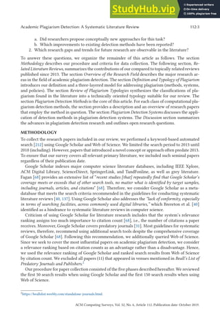 Academic Plagiarism Detection | PDF