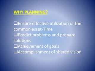 Academic planning and management | PPTX