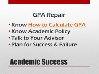 Academic Policy & GPA | PPT