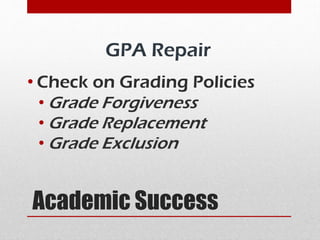 Academic Policy & GPA | PPT